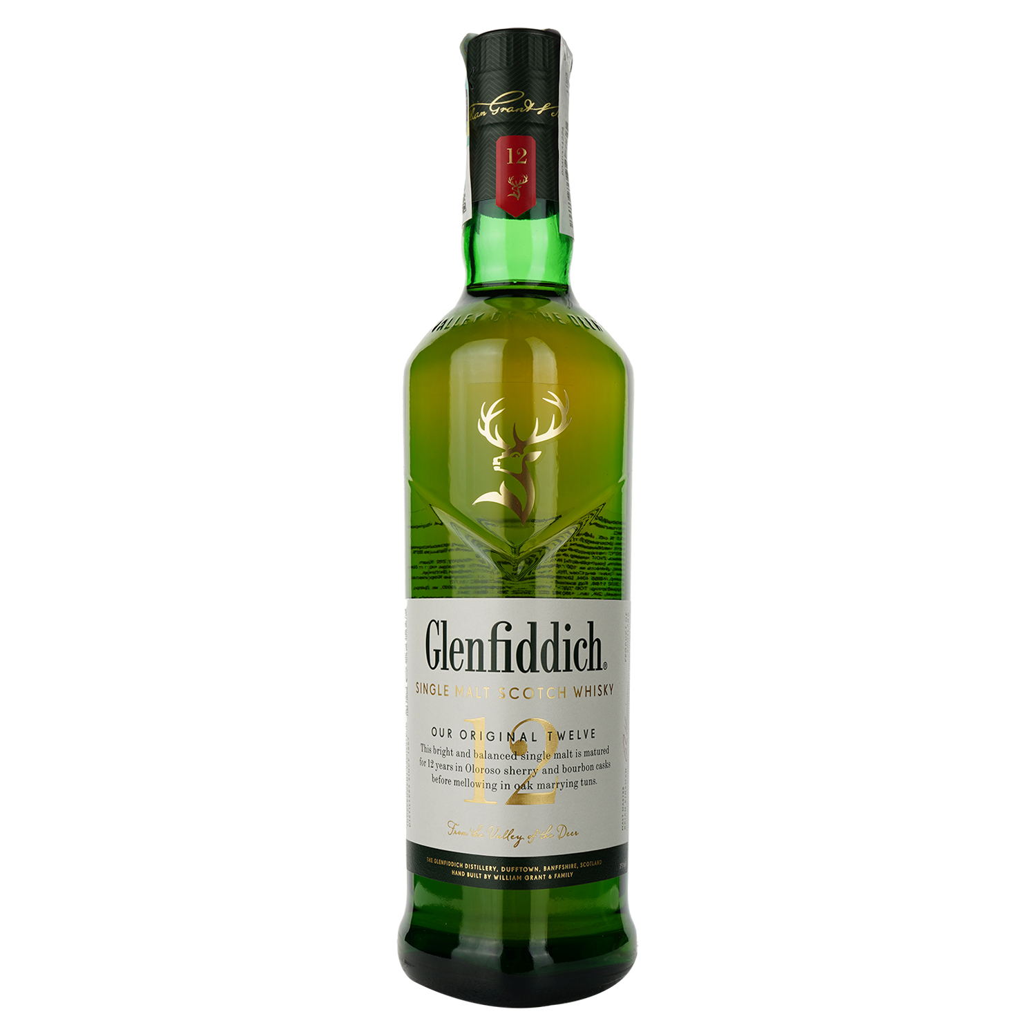 Віскі Glenfiddich Single Malt Scotch, 12 років, 40%, 0,7 л (476801) купити у Києві, Україні ...