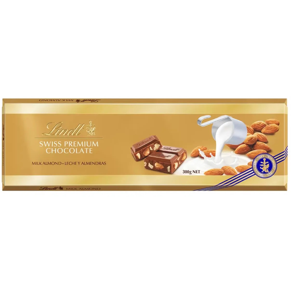 Шоколад молочний Lindt Gold Tablets з мигдалем 300 г купити у Києві ...