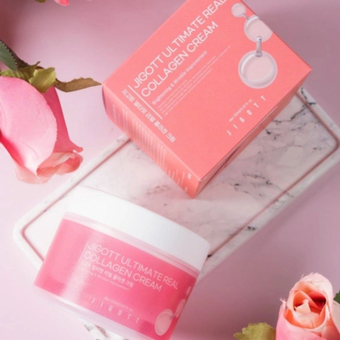 Зволожуючий крем для обличчя Jigott Ultimate Real Collagen Cream, з ...