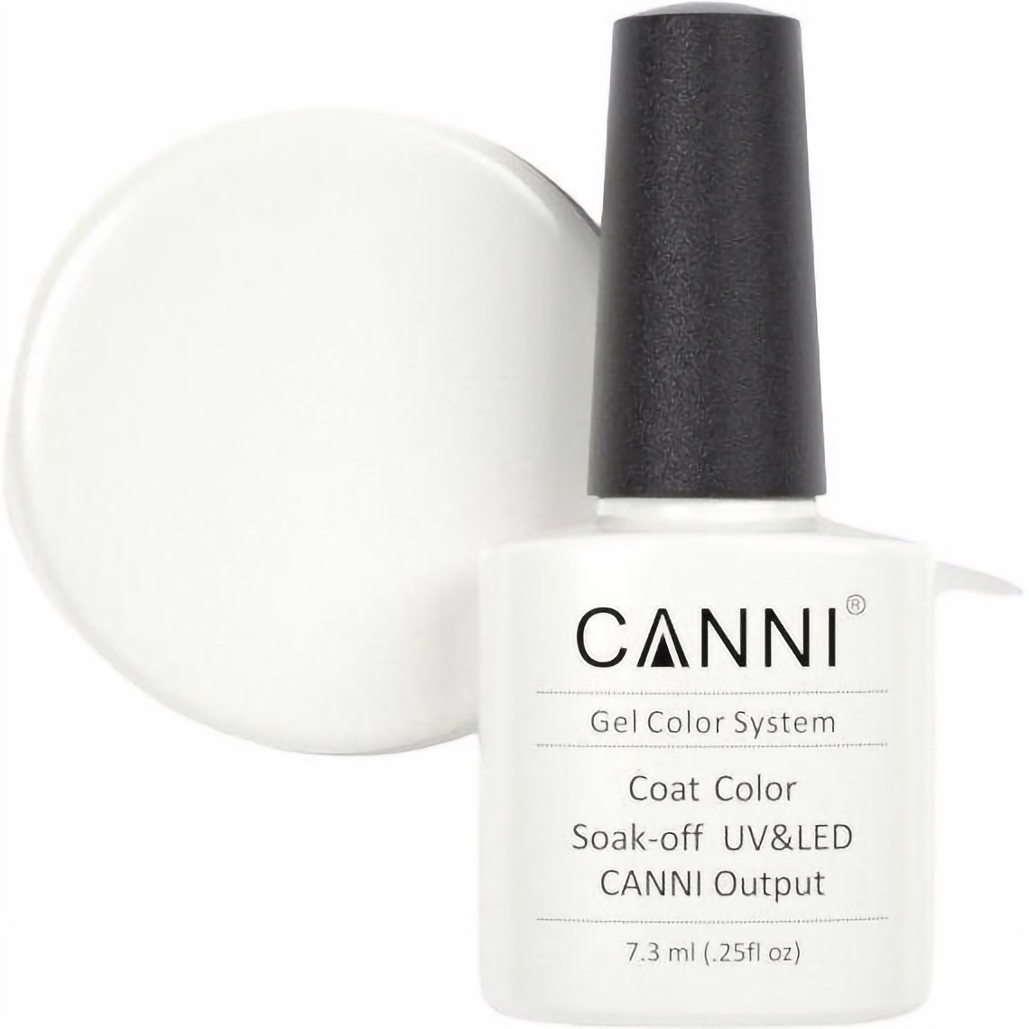 Гель-лак Canni Color Coat Soak-off UV&LED 239 белый молочный 7.3 мл ...