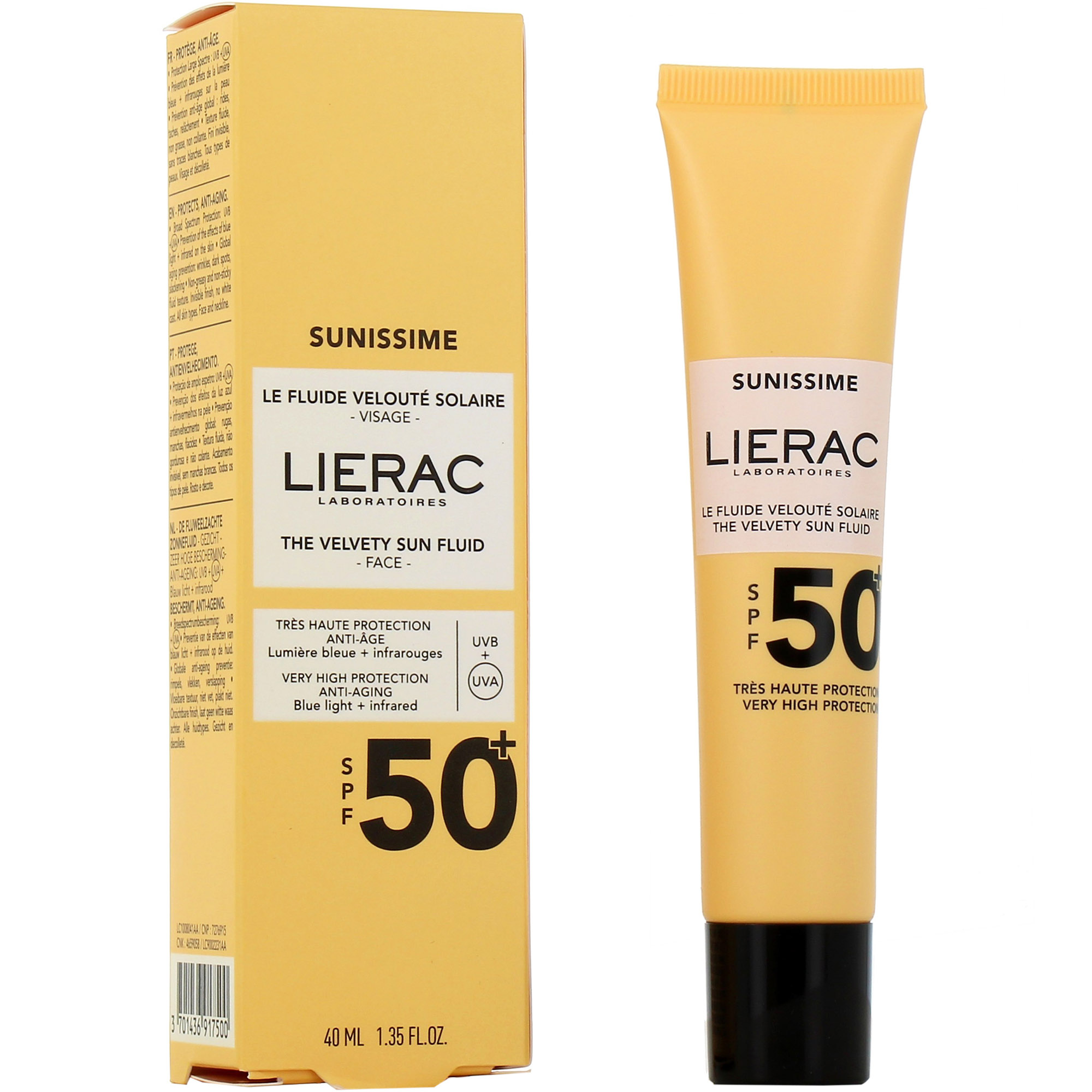 Сонцезахисний флюїд Lierac Sunissime SPF 50+ для обличчя 40 мл купити у Києві, Україні | MAUDAU ...