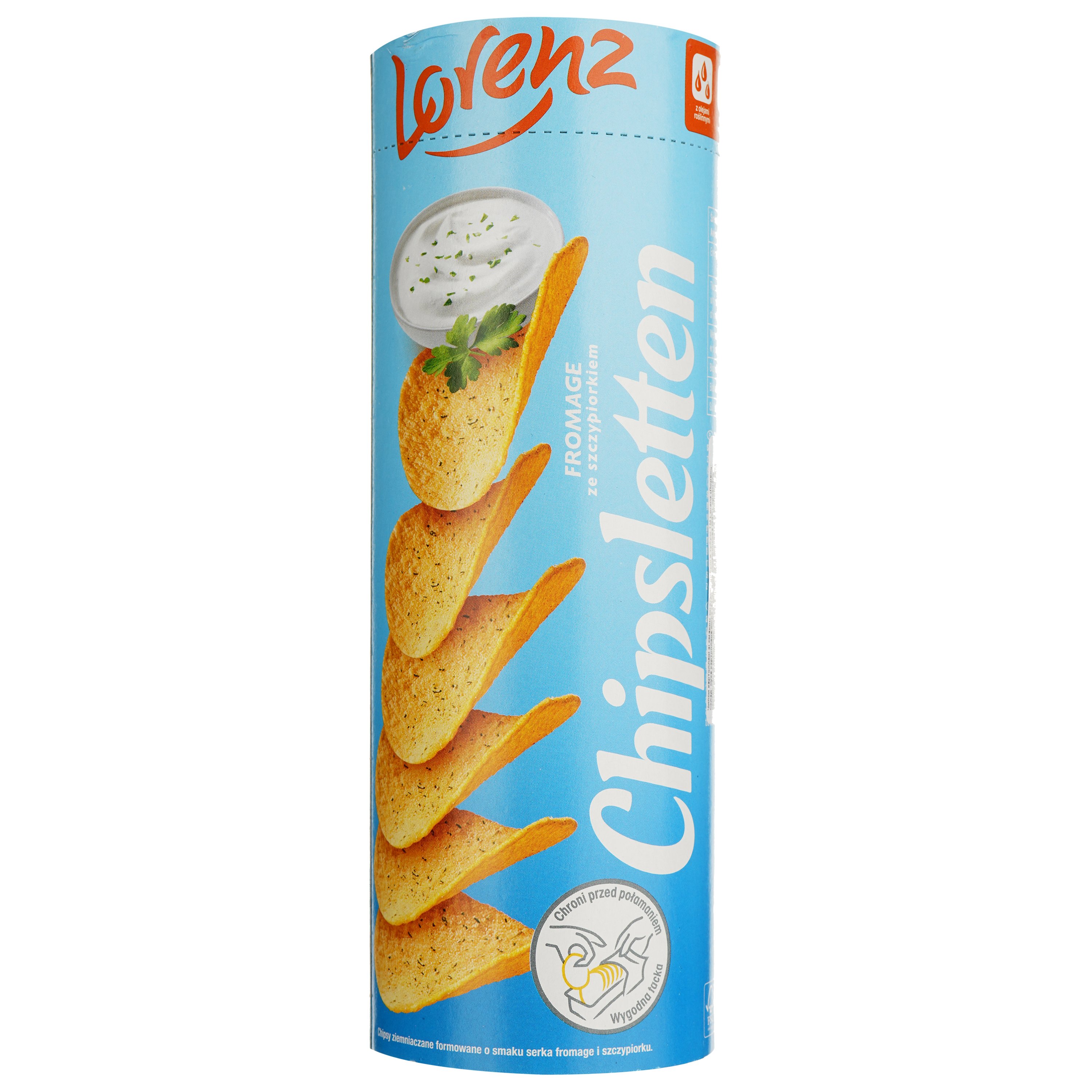 Чипси Lorenz Chipsletten зі смаком сметани та зеленої цибулі 100 г купити у Києві, Україні ...
