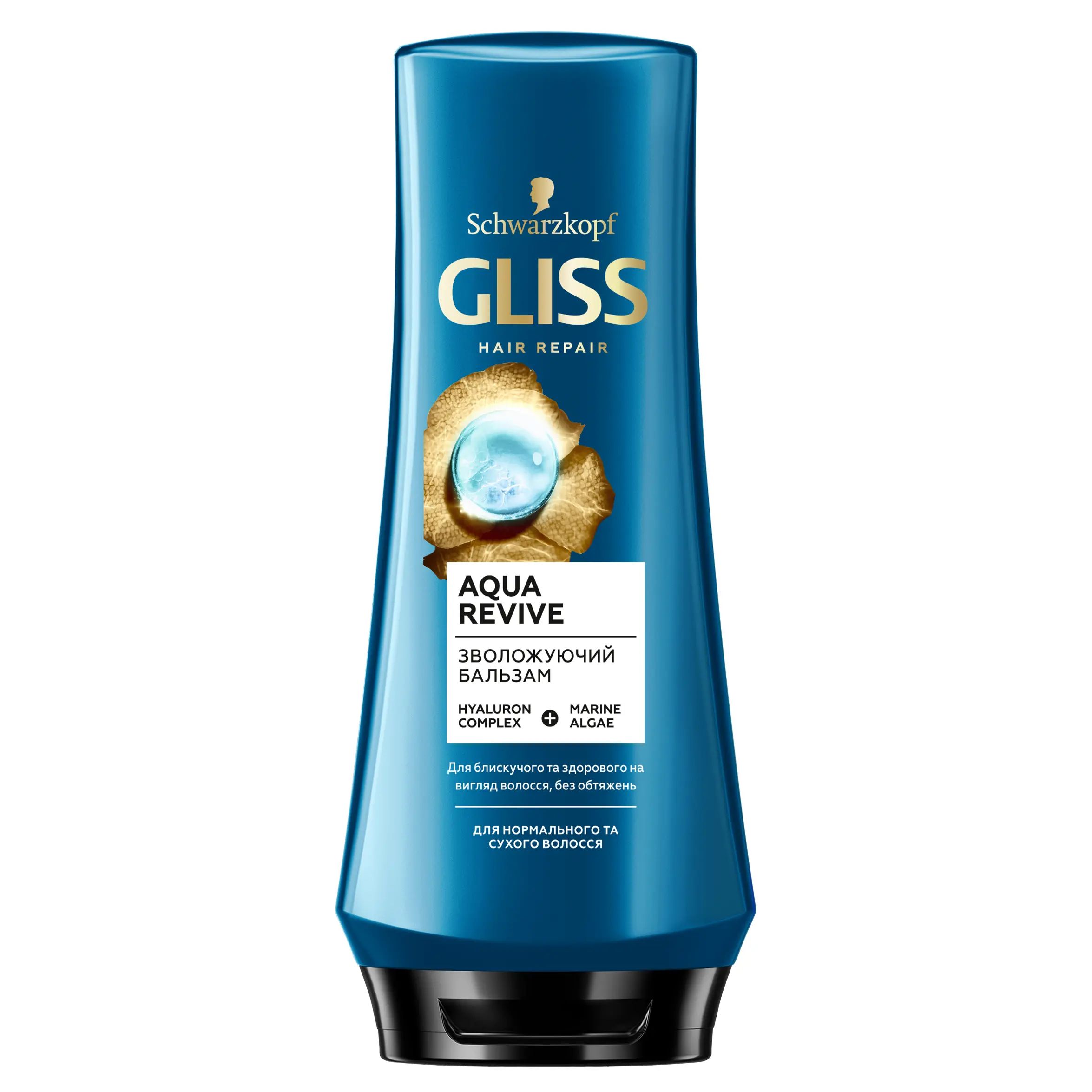 Набор: Шампунь Gliss Aqua revive 400 мл + Экспресс-кондиционер Gliss ...