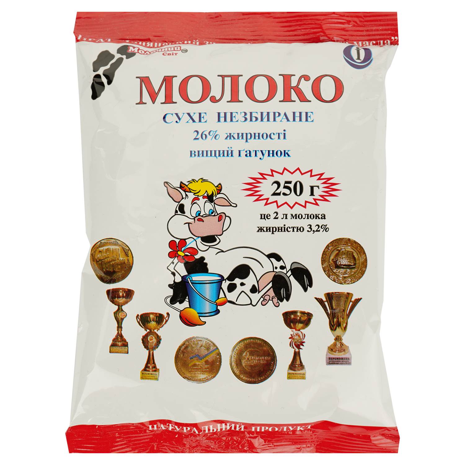 Молоко сухое Молочний Світ, цельное 26%, 250 г (689409) купить в Киеве ...