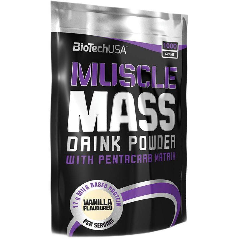 Гейнер Biotech Muscle Mass Vanilla 1000 г купити у Києві, Україні ...