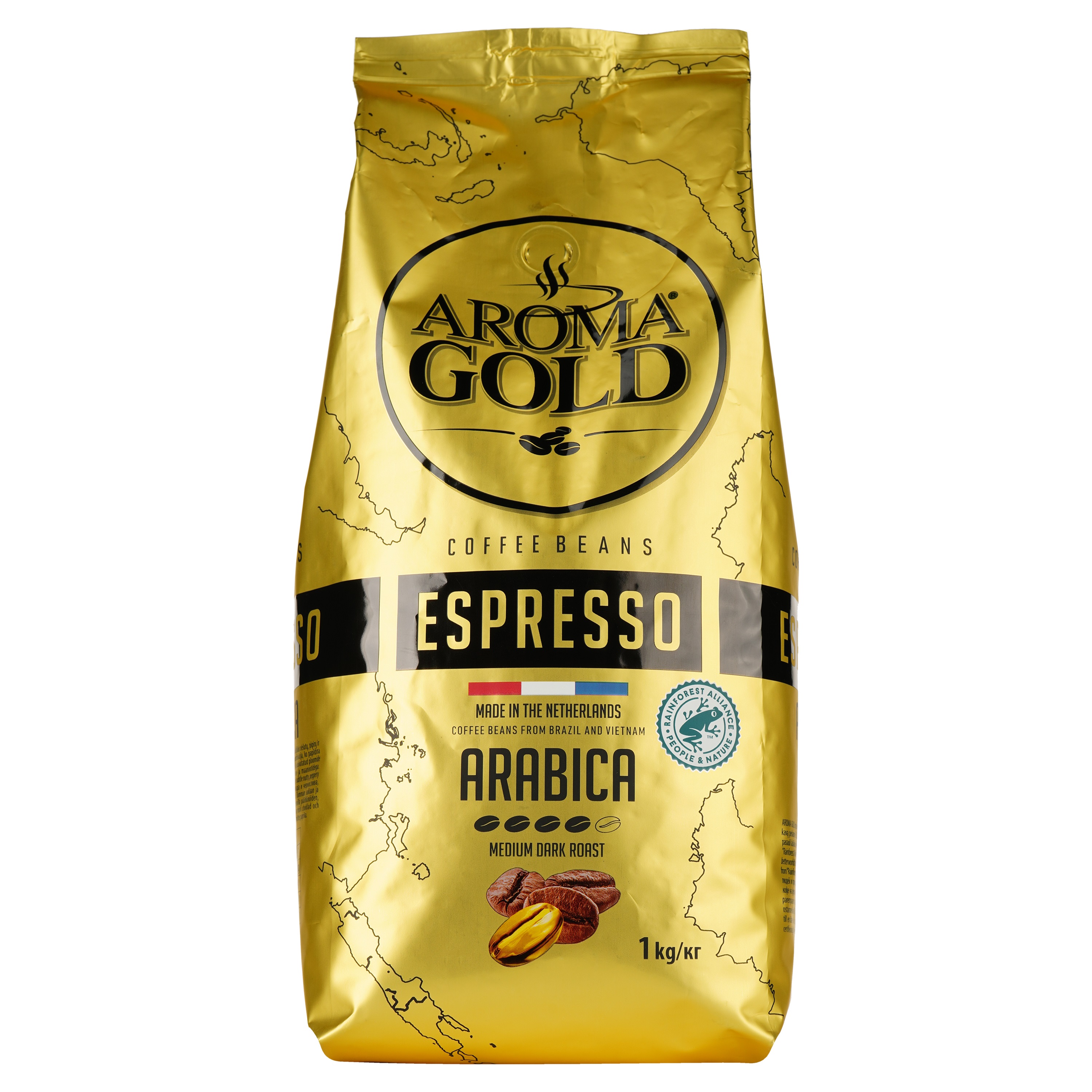 Кава у зернах Aroma Gold Espresso, 1 кг (896058) купити у Києві ...
