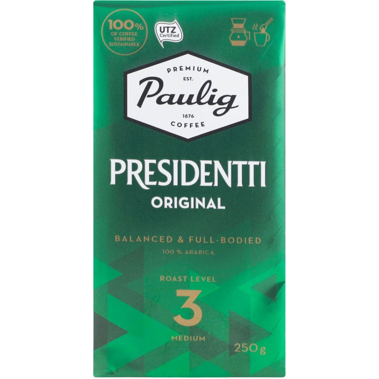 Кава мелена Paulig Presidentti Original 250 г (70917) купити у Києві ...