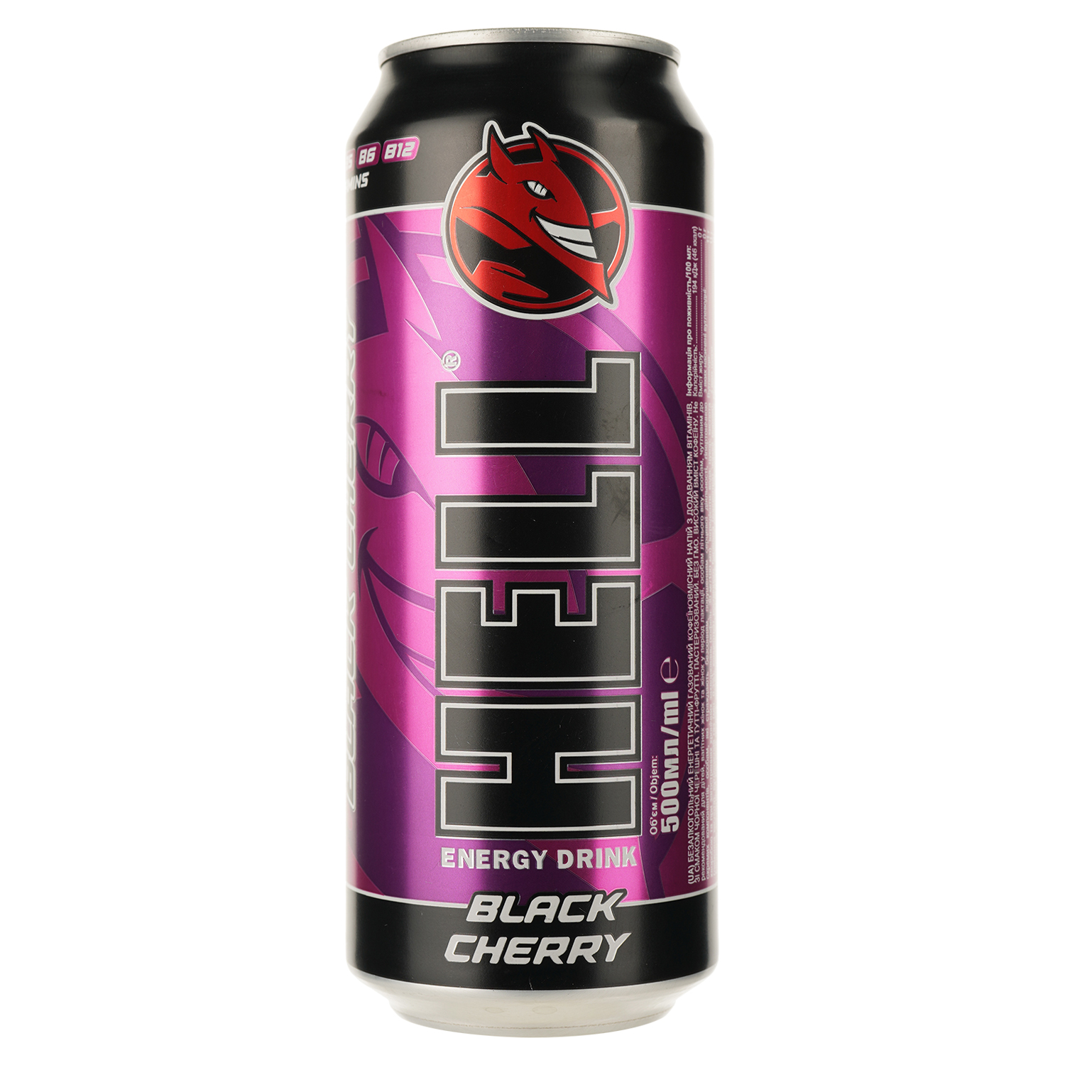 Напій енергетичний Hell Black Cherry безалкогольний газований 500 мл (946071) купити у Києві ...