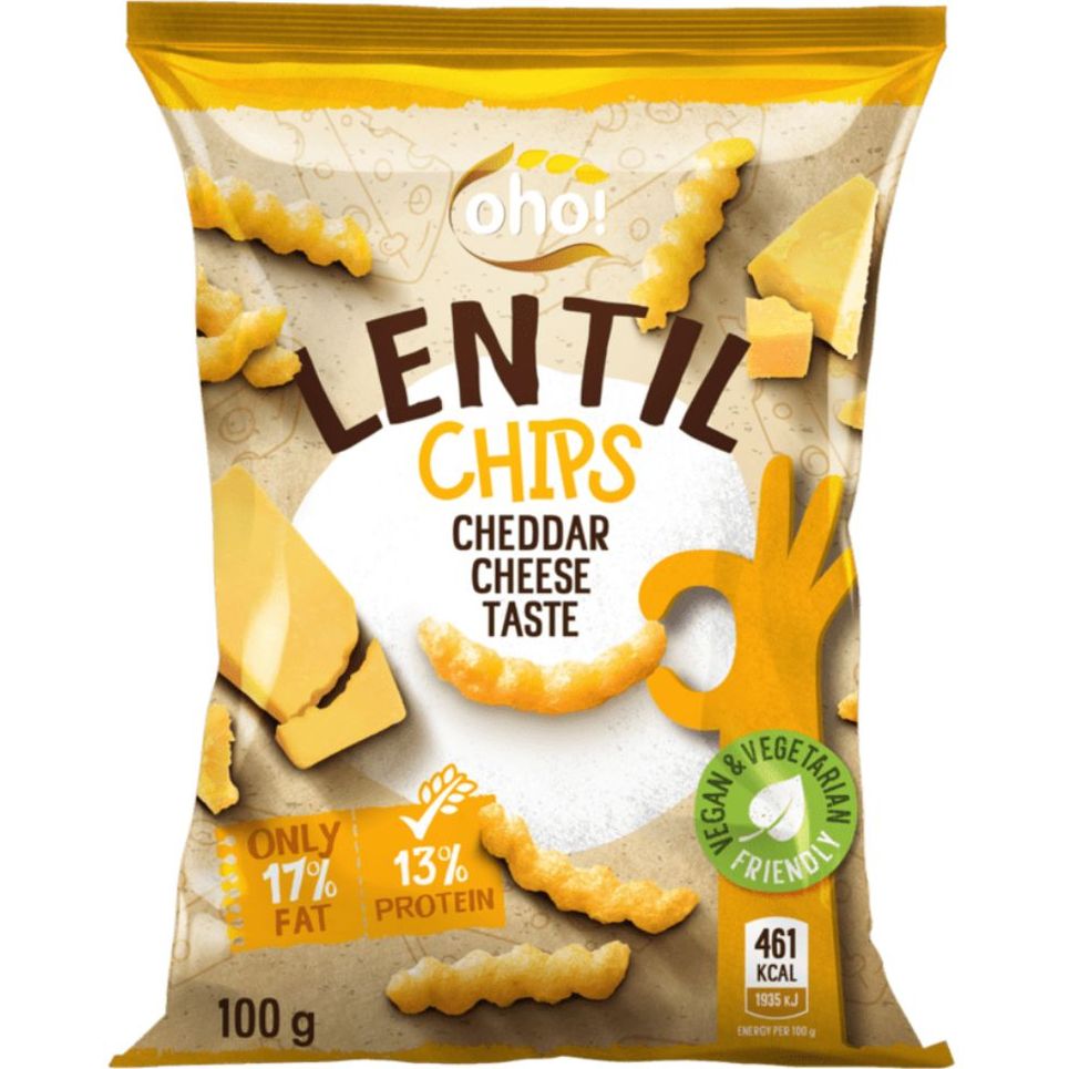 Чипси з сочевиці Оho зі смаком сиру 100 г купити у Києві, Україні | MAUDAU: ціна, відгуки ...