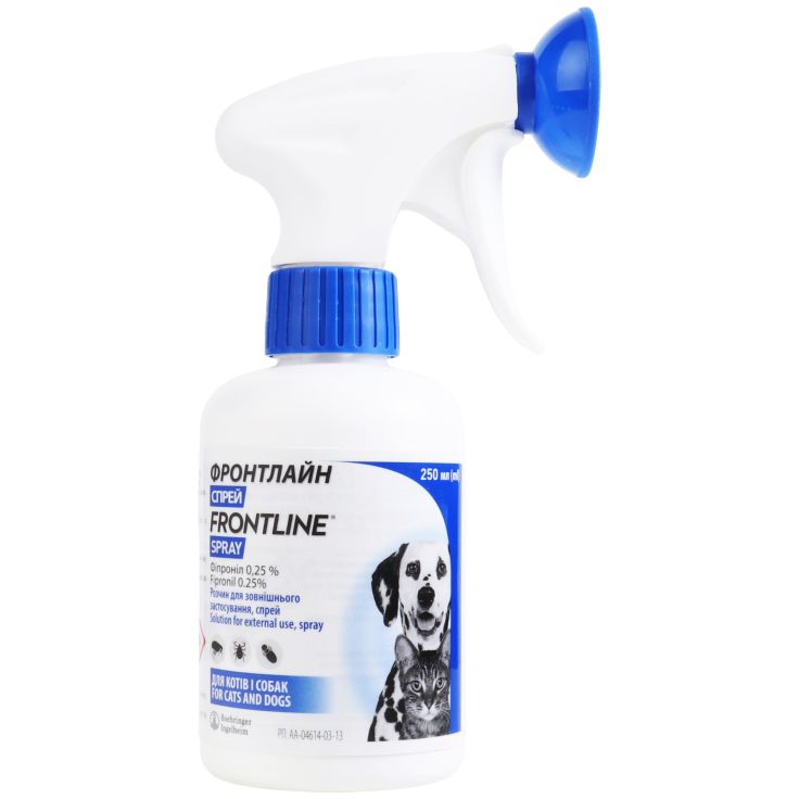 Спрей Boehringer Ingelheim Frontline Spray від бліх та кліщів для собак ...