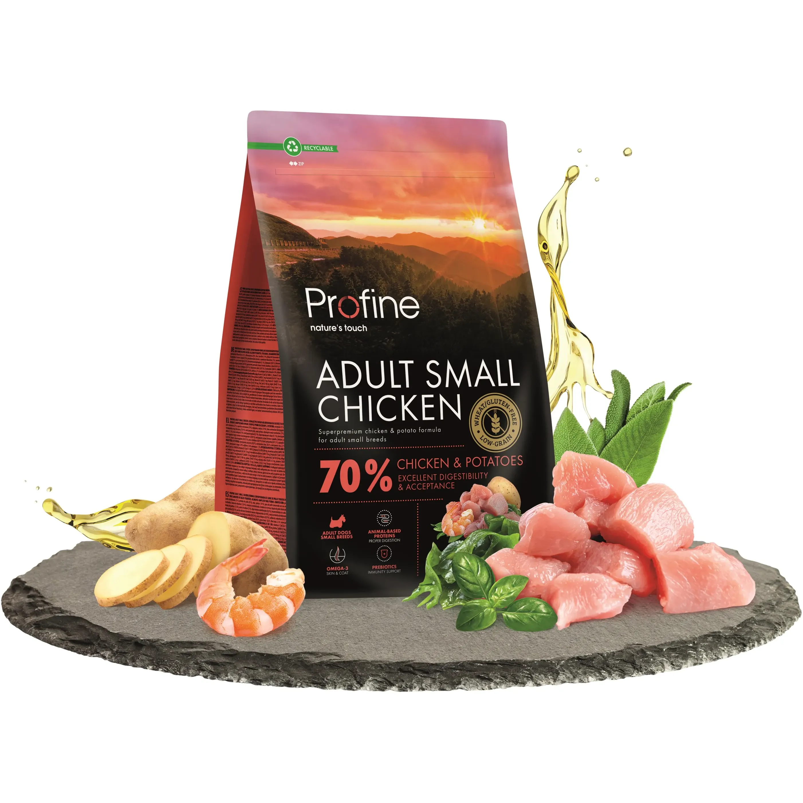 Сухий корм для собак дрібних порід Profine Small Chicken and Potatoes з ...