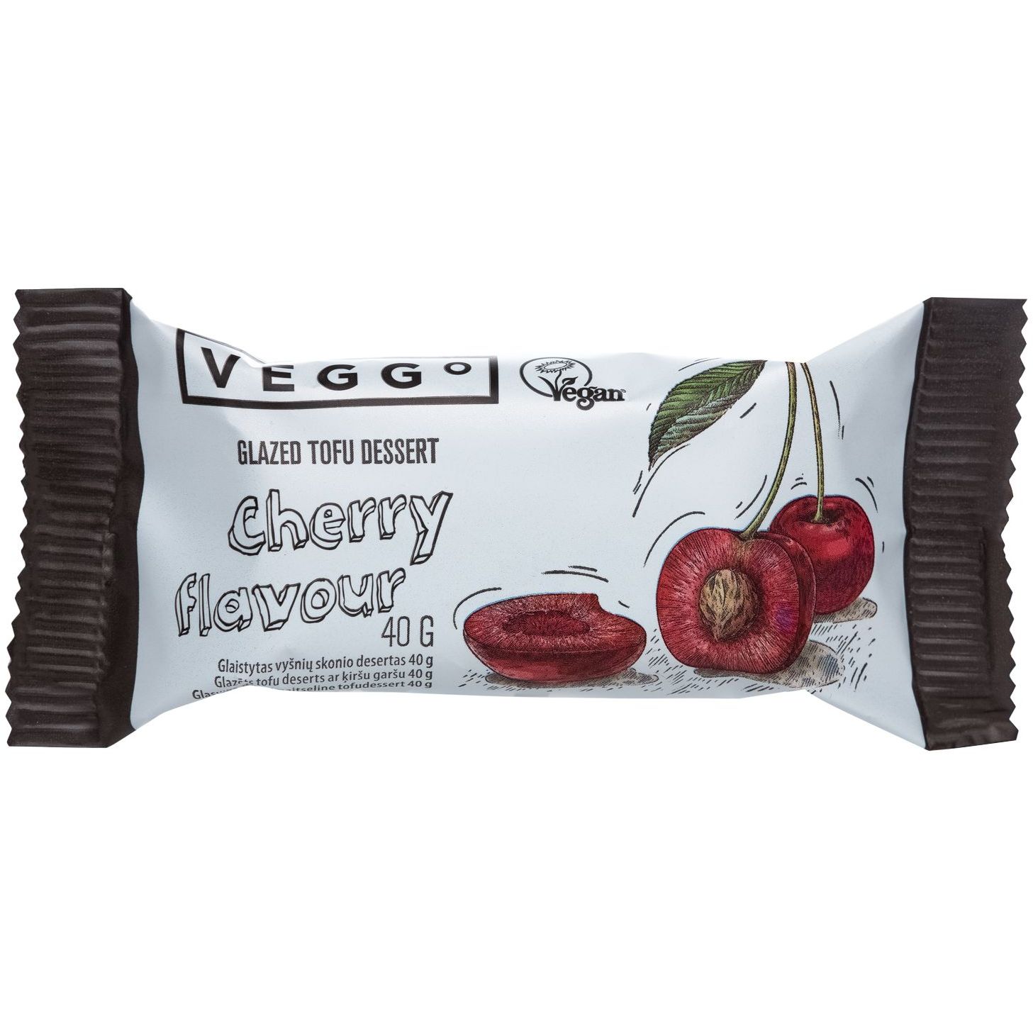 Батончик Veggo Чизкейк из тофу в глазури с какао с вкусом вишни 40 г ...