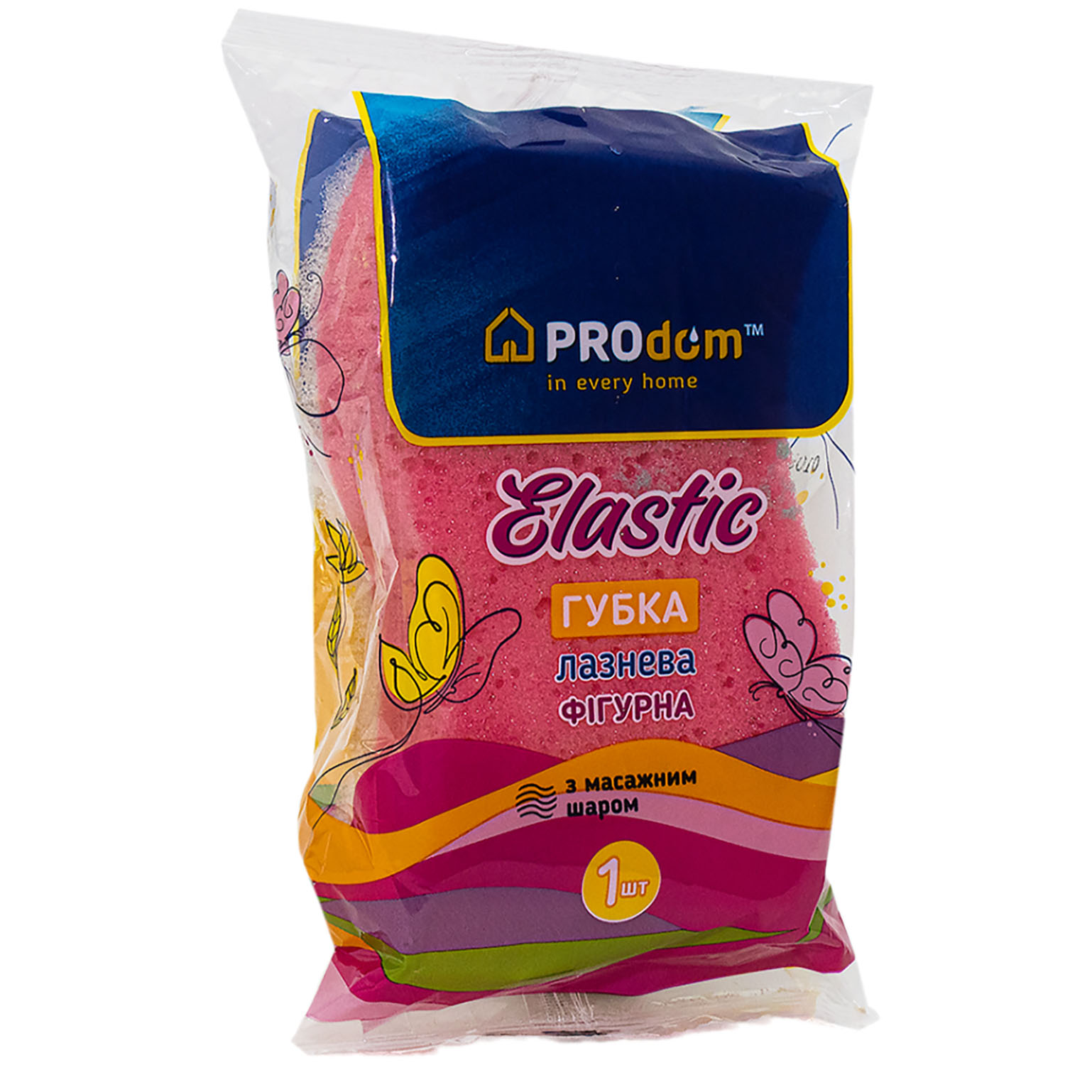 Губка лазнева Prodom Elastik фігурна з масажним шаром купити у Києві ...