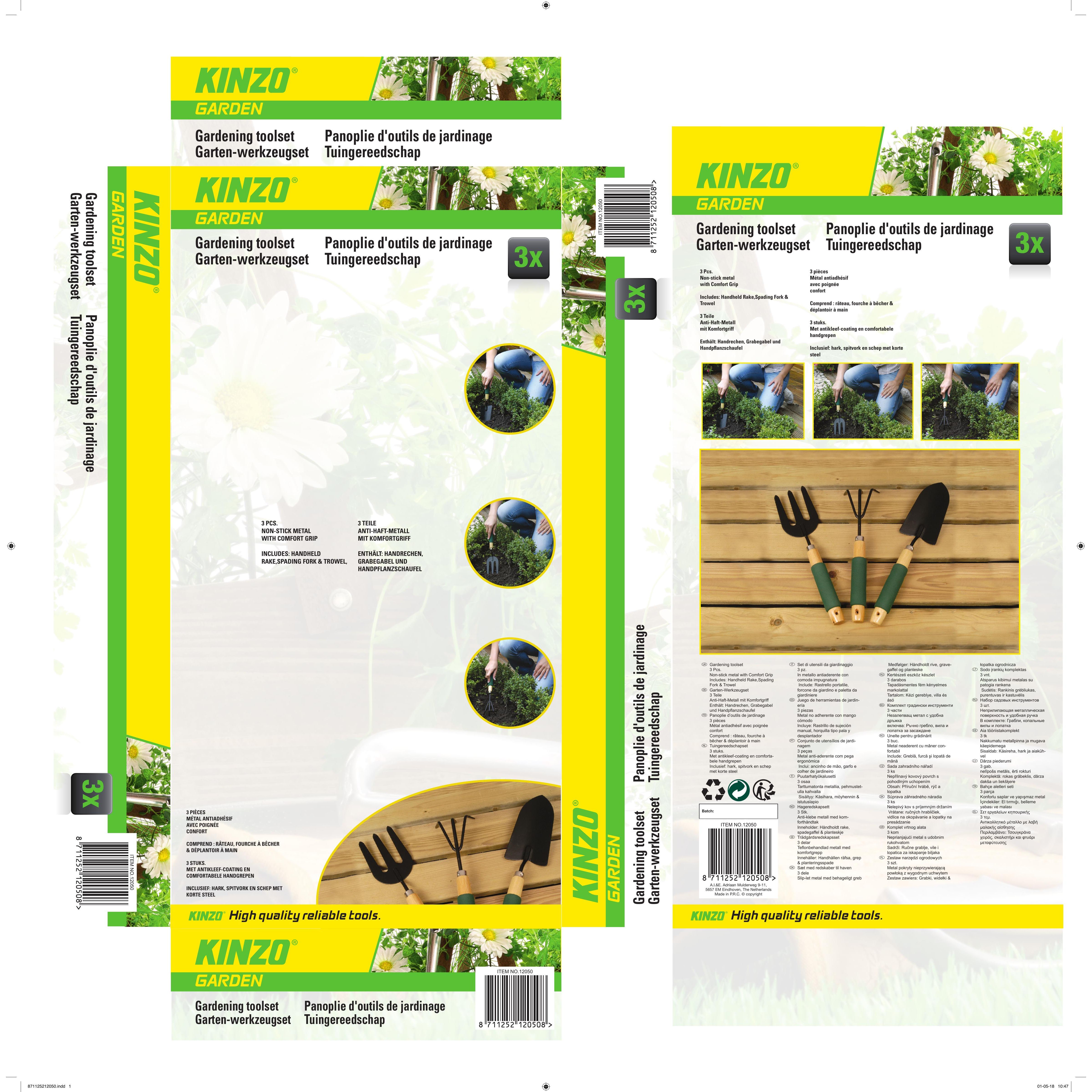 Набір садовий Kinzo Garden 3 предмети купити у Києві, Україні | MAUDAU ...