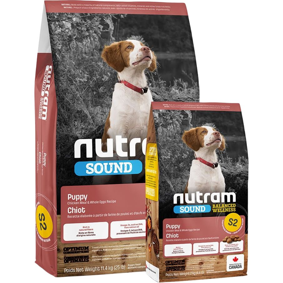 Набір сухого корму для цуценят Nutram S2 Sound Balanced Wellness Puppy ...