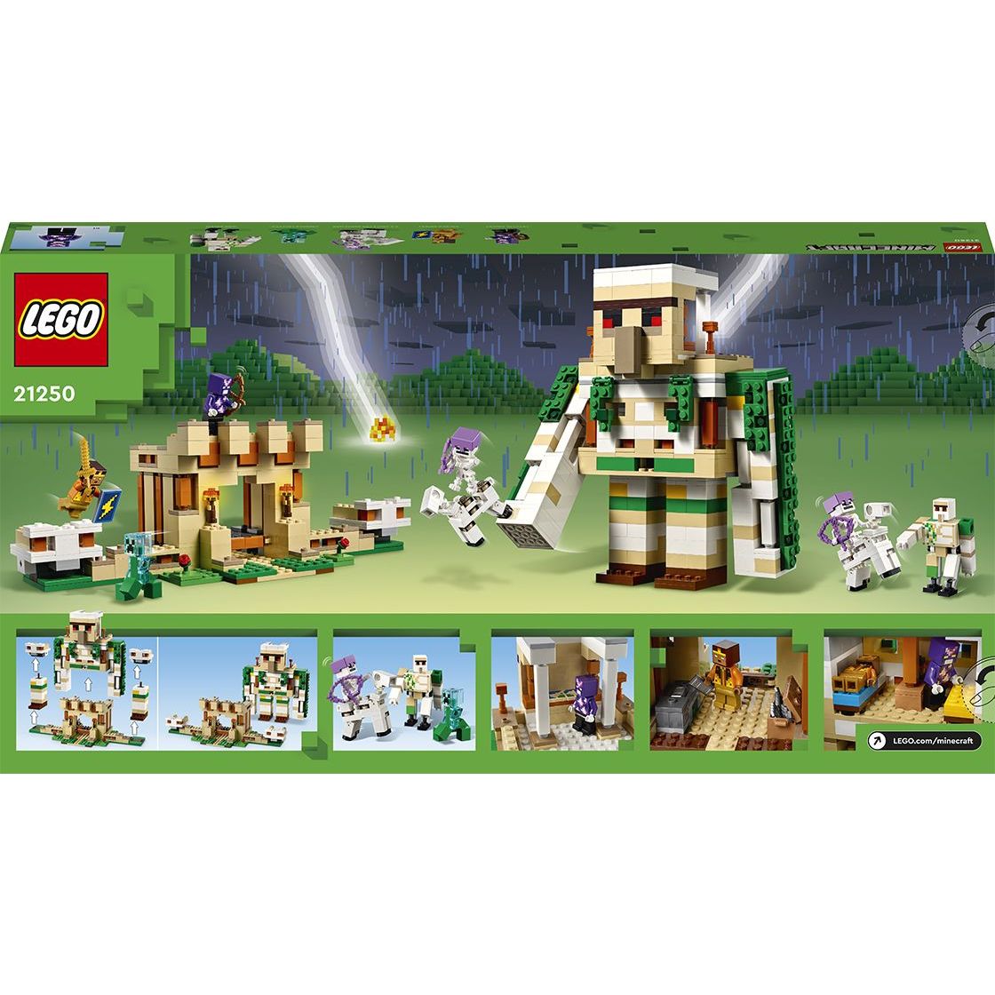 Конструктор LEGO Minecraft® Фортеця "Залізний голем" 868 деталей (21250 ...