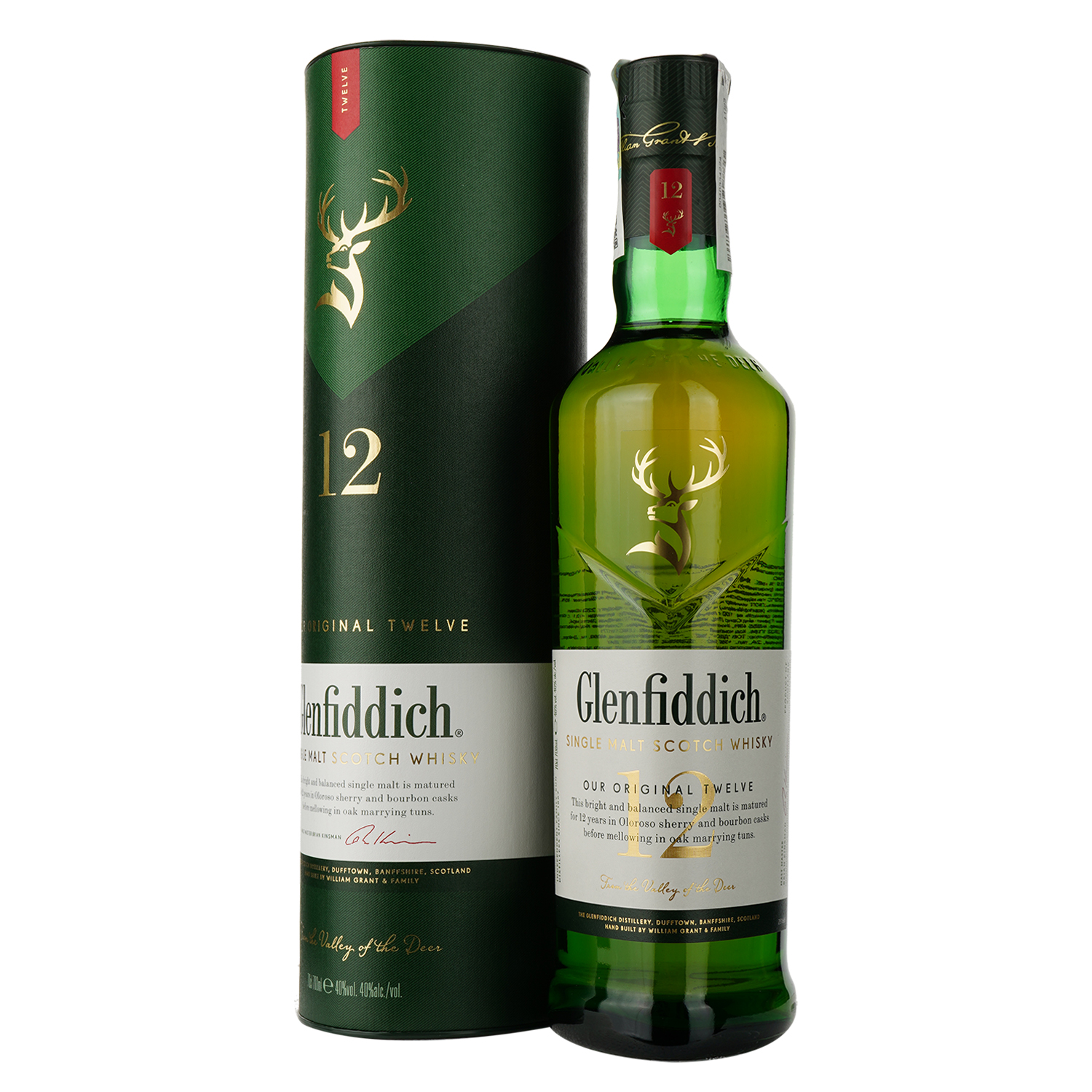 Віскі Glenfiddich Single Malt Scotch, 12 років, 40%, 0,7 л (476801) купити у Києві, Україні ...