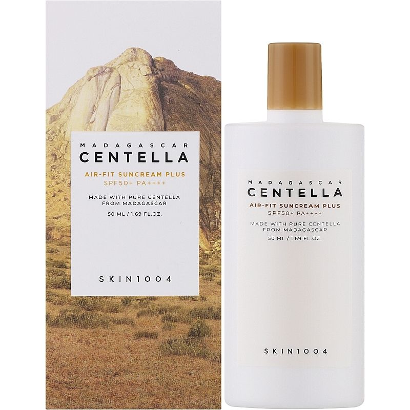 Ультралегкий сонцезахисний крем Skin1004 Madagascar Centella Air-Fit Suncream Plus SPF50+ 50 мл ...