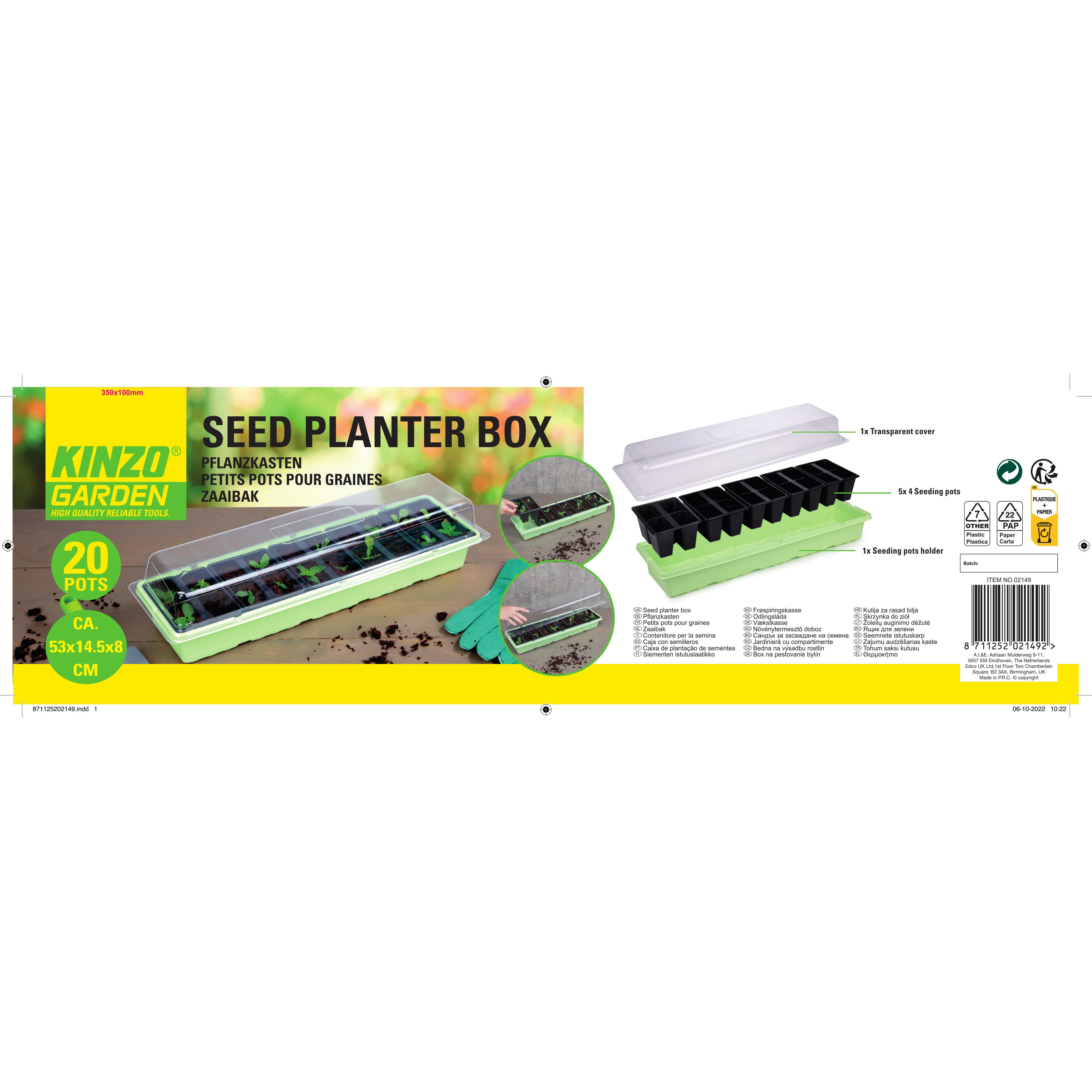 Міні-теплиця Kinzo Garden 20 комірок купити у Києві, Україні | MAUDAU ...