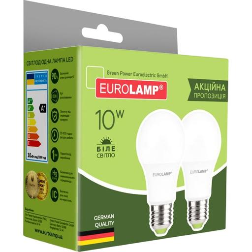 Світлодіодна лампа Eurolamp LED Ecological Series, A60, 10W, E27, 4000K ...