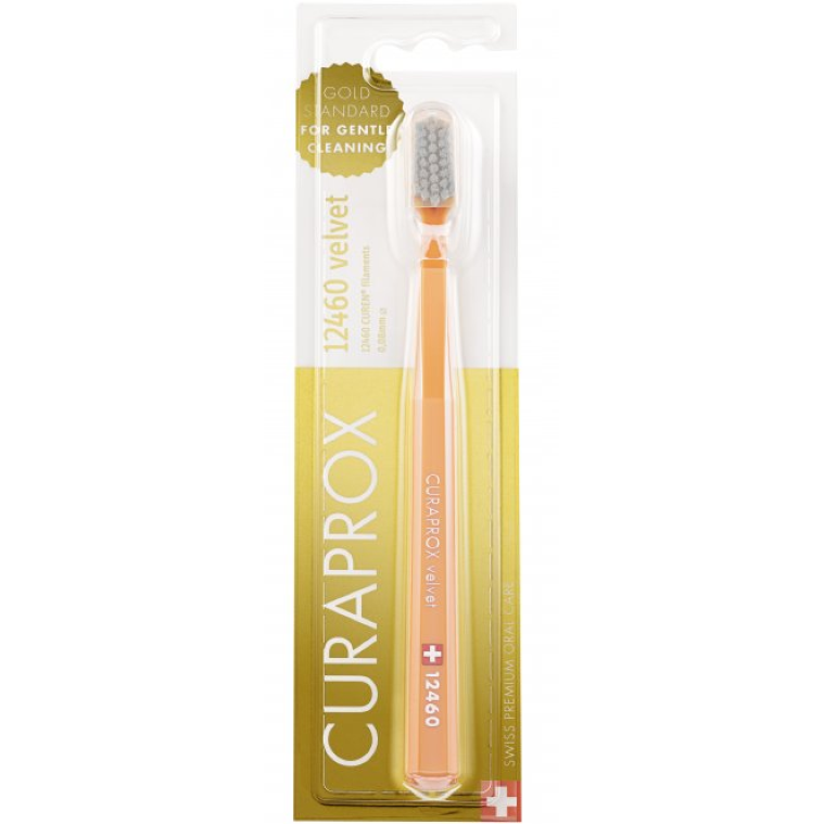 Зубна щітка Curaprox Velvet 12460 помаранчева із сірим купити у Києві ...