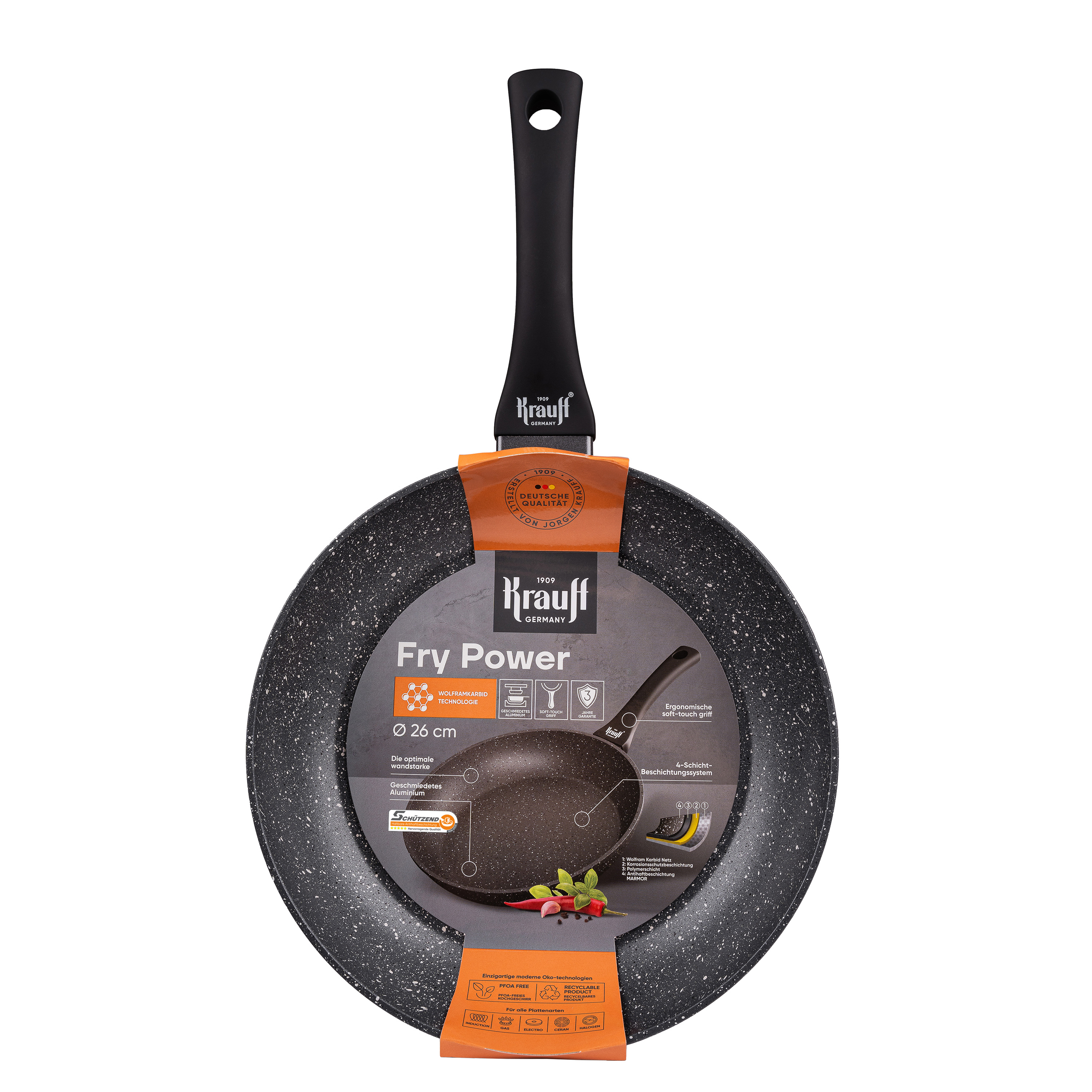 Сковорода Krauff Fry Power 26 см (25-45-128) купити у Києві, Україні | MAUDAU: ціна, відгуки ...