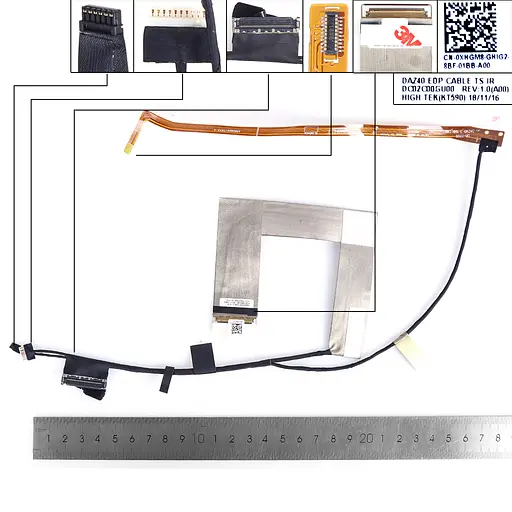 Шлейф матриці для Dell Latitude E7490 7490 series, (eDP 40pin Touch ...