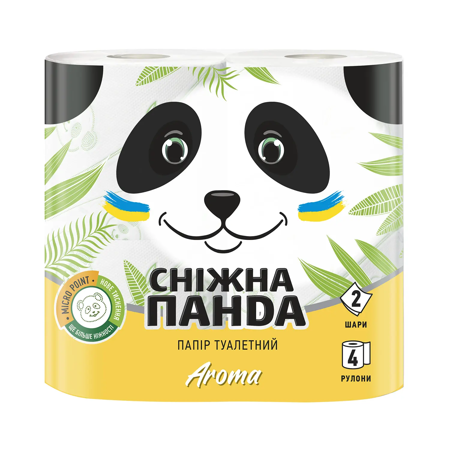 Двошаровий туалетний папір Сніжна Панда Арома, 4 рулони купити у Києві, Україні | MAUDAU: ціна ...